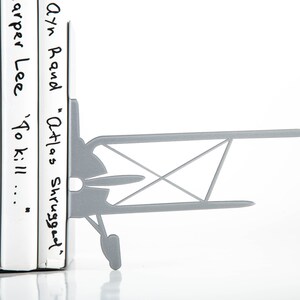 Retro Airplane Metal Bookends Biplane / Aviator Theme Nursery ...