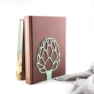 A Pair of Metal Kitchen Bookends // Artichoke // Cookbook Holders ...
