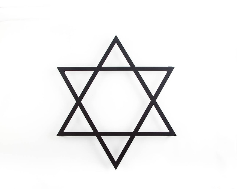 Laser Cut Metal Star of David Wall Art: Modern Home Decor (19x19 Inches ...