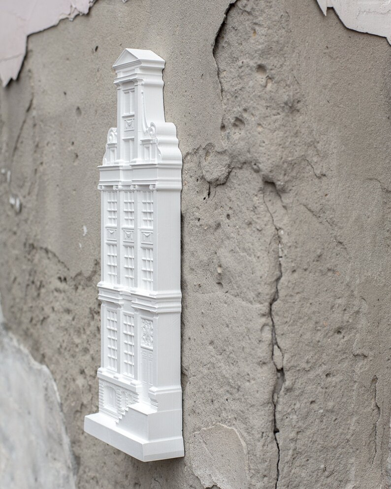 Architectural Plaster Model Wall Art 3D Facade of a House in Amsterdam ...