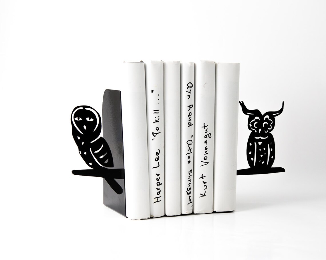 Decorative Bookends // A Pair of Wise Birds // Artistic Book - Etsy