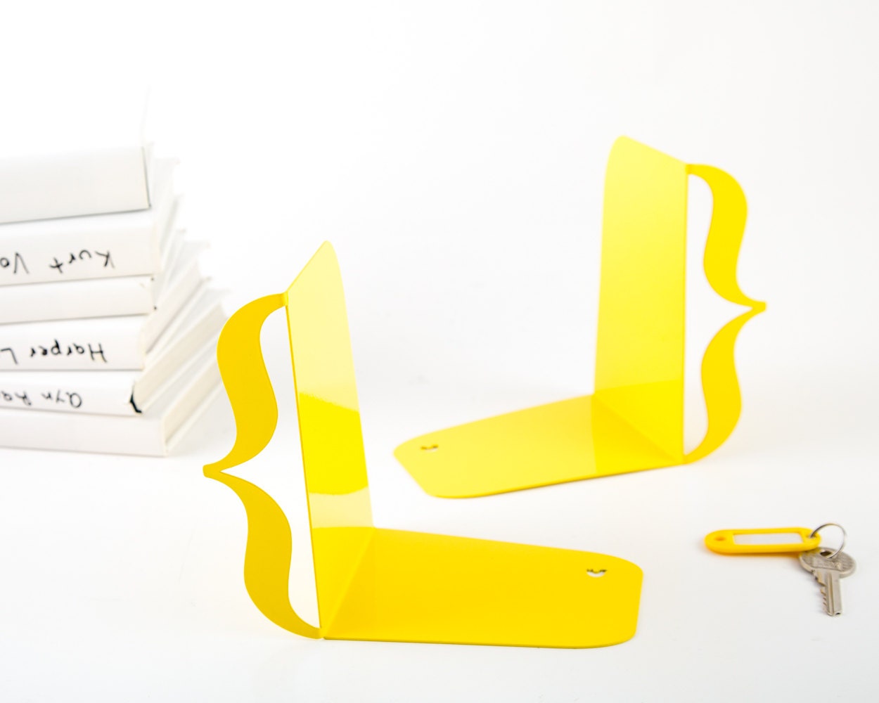 Unique Design Bookends Brackets curly Braces // Artistic - Etsy