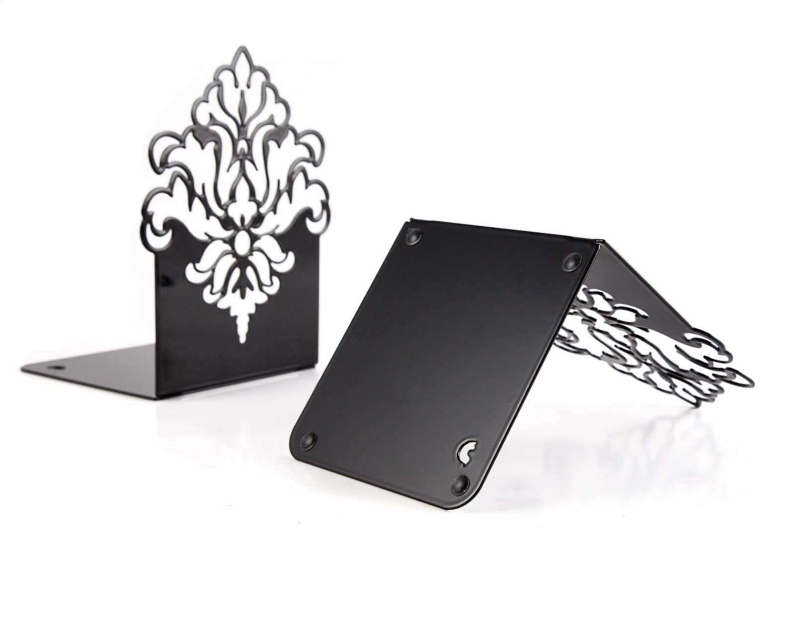 Pair of Artistic Bookends // Ornaments // Functional Shelf | Etsy