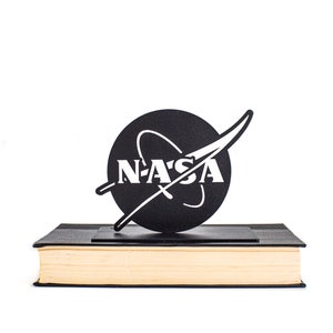 Metal Bookend NASA // Space Theme Decor // Free Shipping - Etsy