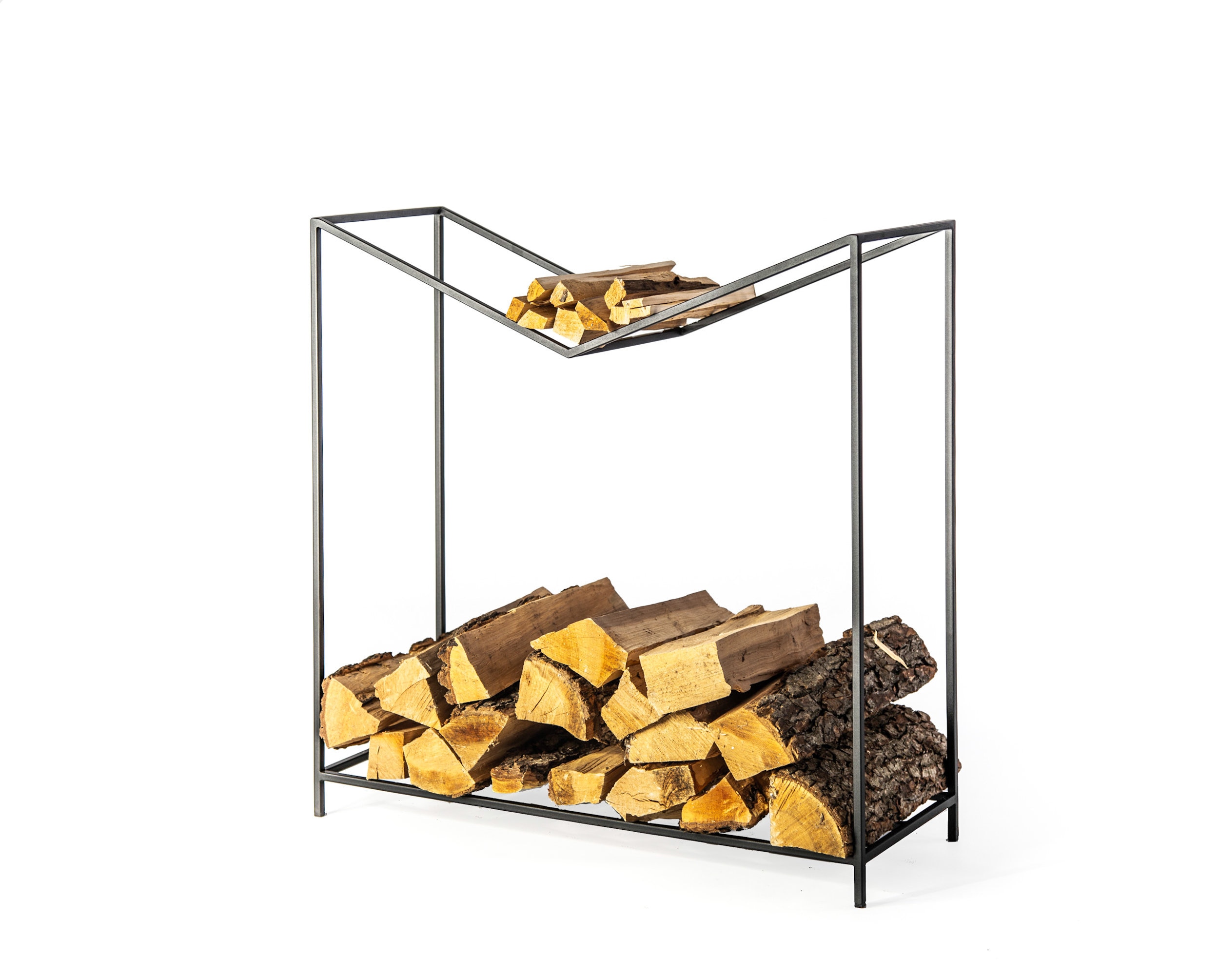 Log Holder // Minimalist Modern Firewood Storage Box Container | Etsy