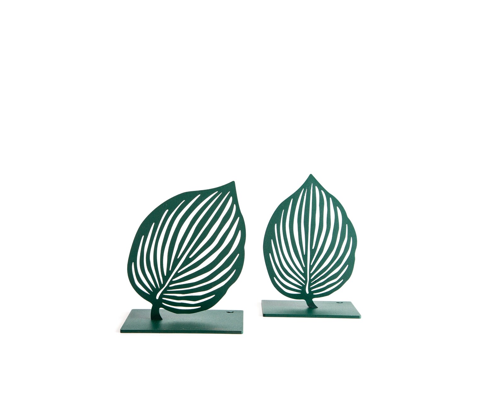 Metal Bookends Green Leaves by Atelier Article // FREE | Etsy