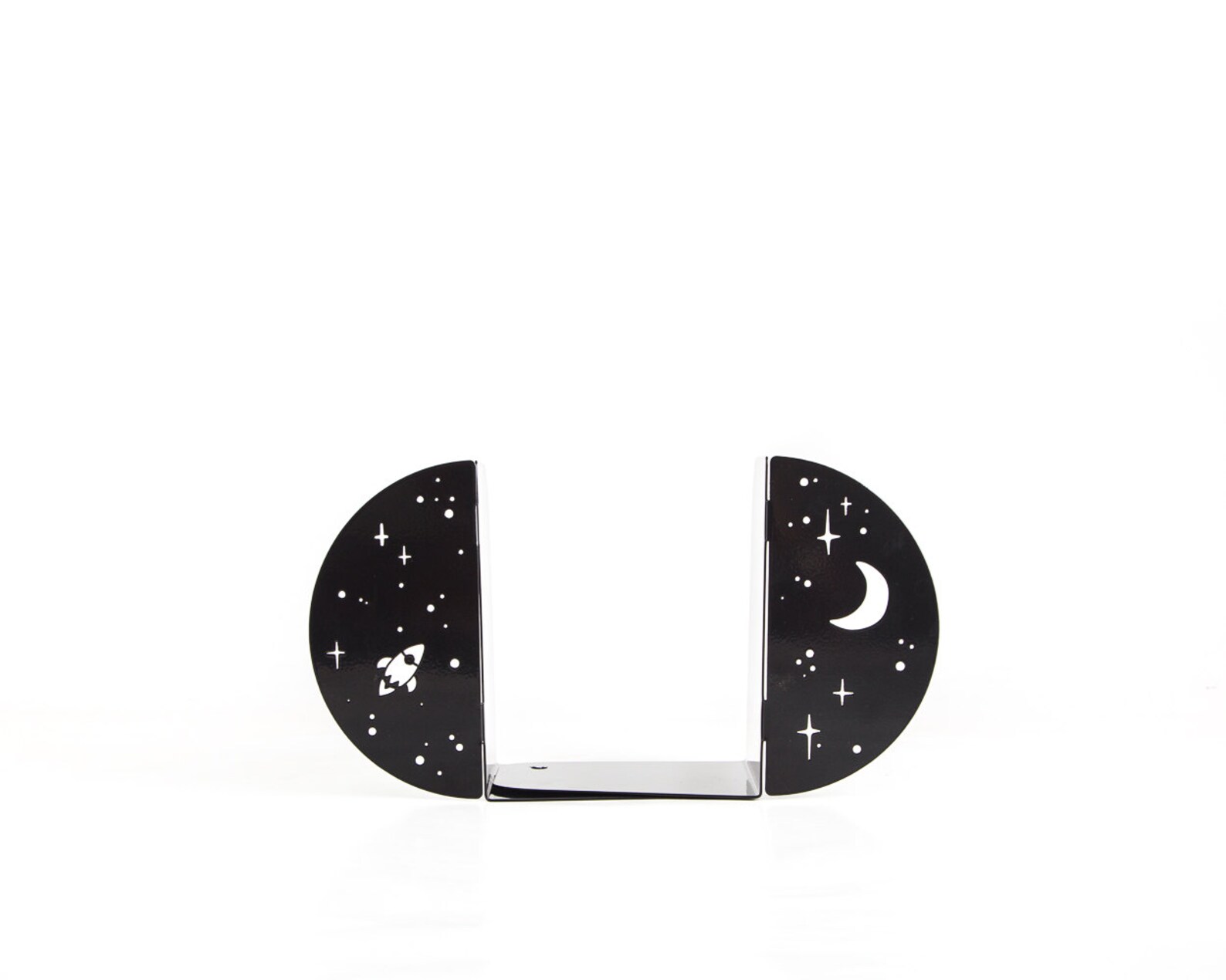 Metal Bookends Night Sky | Space and Star Theme Nursery Shelf Decor - Etsy