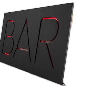 LED BAR Sign Man Cave Wall Light Neon Sign Style - Etsy