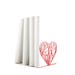 Heart Bookends - My Polygonal Heart - Etsy
