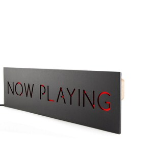Now Playing Wall LED Sign - Etsy