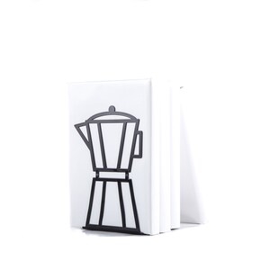 A Metal Kitchen Bookend // Black Coffee Pot // Functional - Etsy