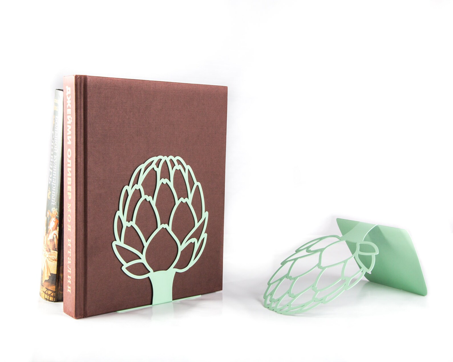 Kitchen Bookends Artichokes Modern Trendy Kitchen Shelf Decor - Etsy
