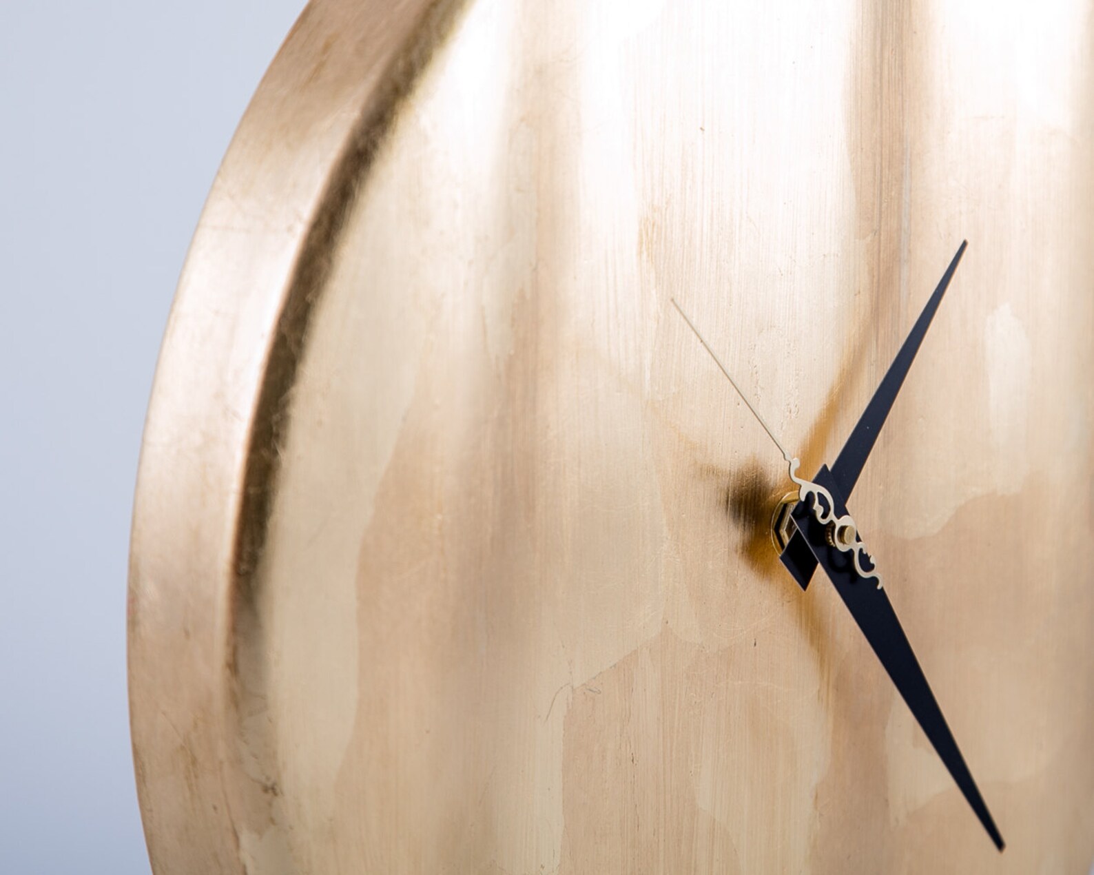 Wall Clock Golden Wave. Hand Gilded by Thin Yellow Metal - Etsy