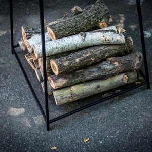 Pyramid Log Holder // Firewood Storage for Indoors or Outdoors - Etsy