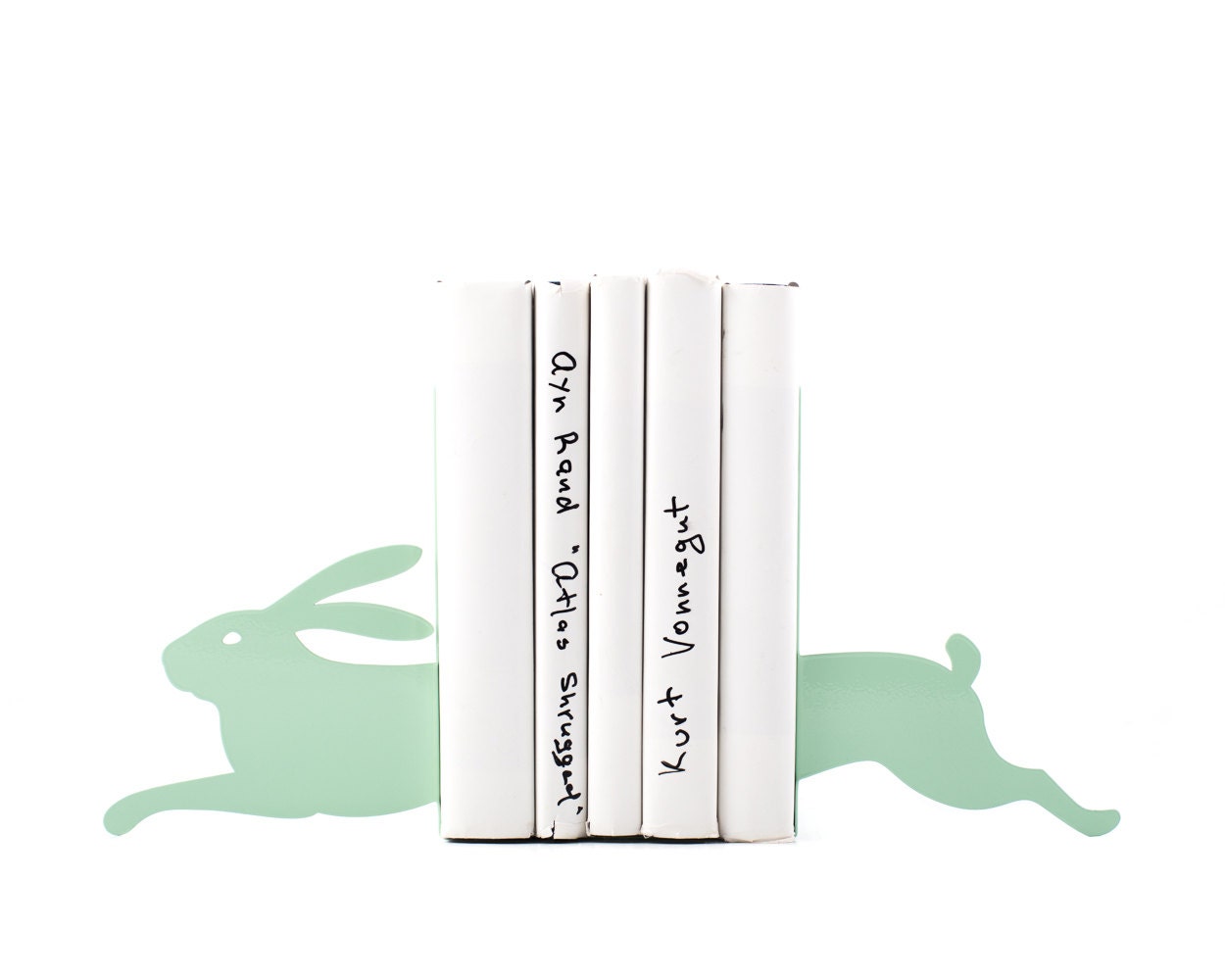 Nursery Bookends Hare on the Run Mint // Functional Modern - Etsy