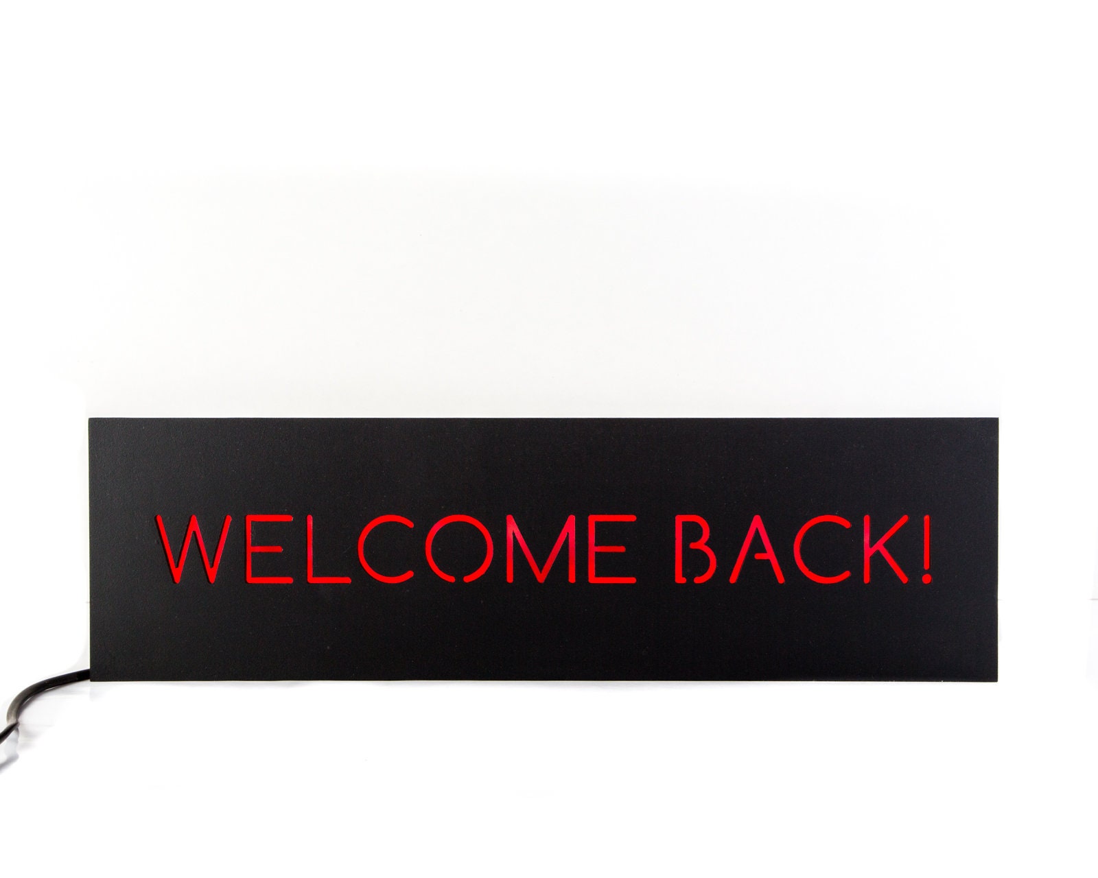 Welcome back LED neon style Sign | Etsy