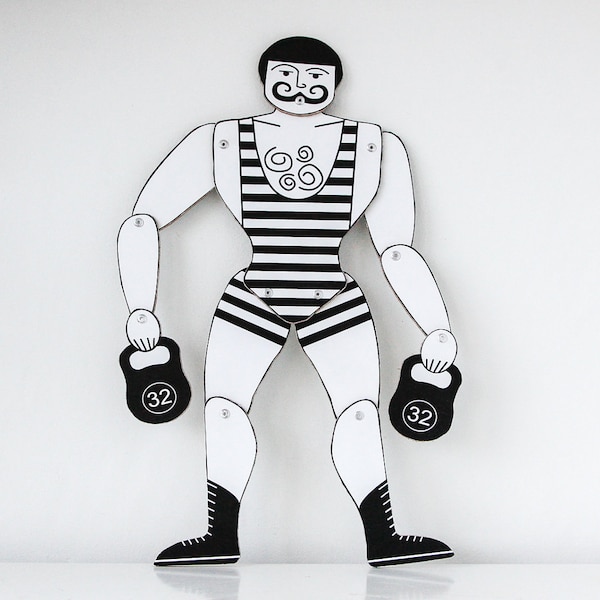 Circus Strong Man - Etsy