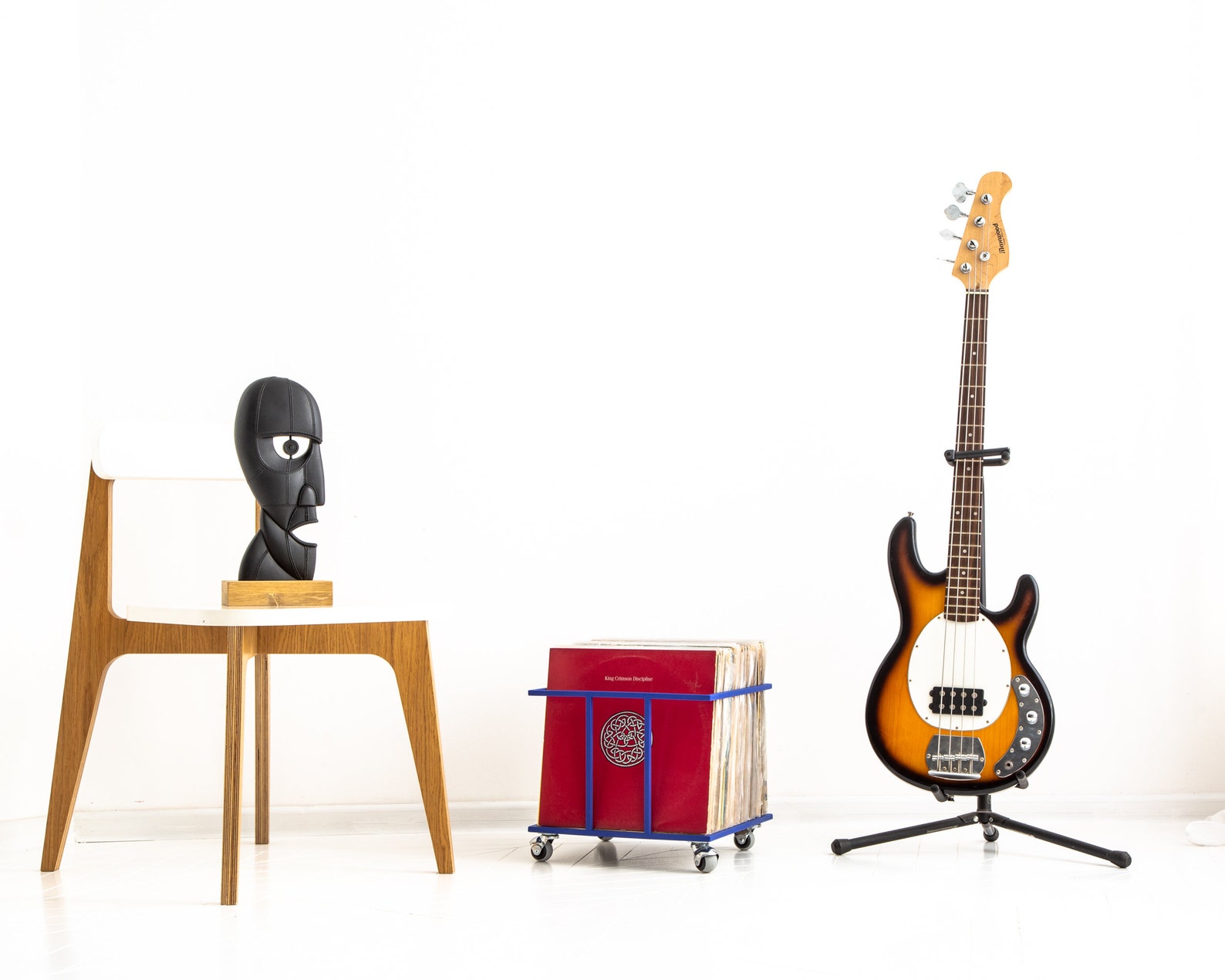 LP Storage // Record Crate // Record Box on Rotating Wheels // | Etsy