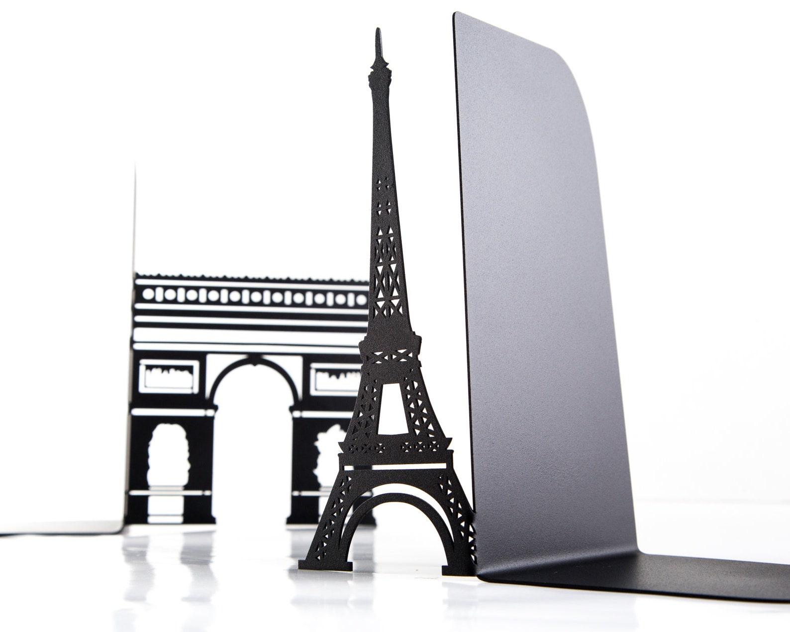 Decorative Metal Bookends Symbols of Paris // Shelf Decor | Etsy