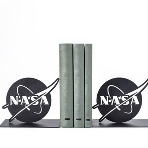 Metal Bookend NASA // Space Theme Decor // Free Shipping - Etsy