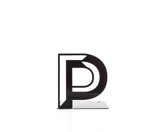 One Bookend Alphabet P Metal | Etsy