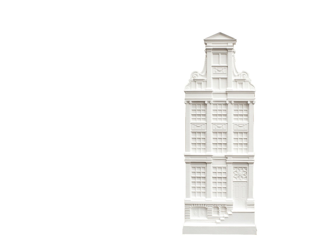 Architectural Plaster Model Wall Art 3D Facade of a House in Amsterdam ...