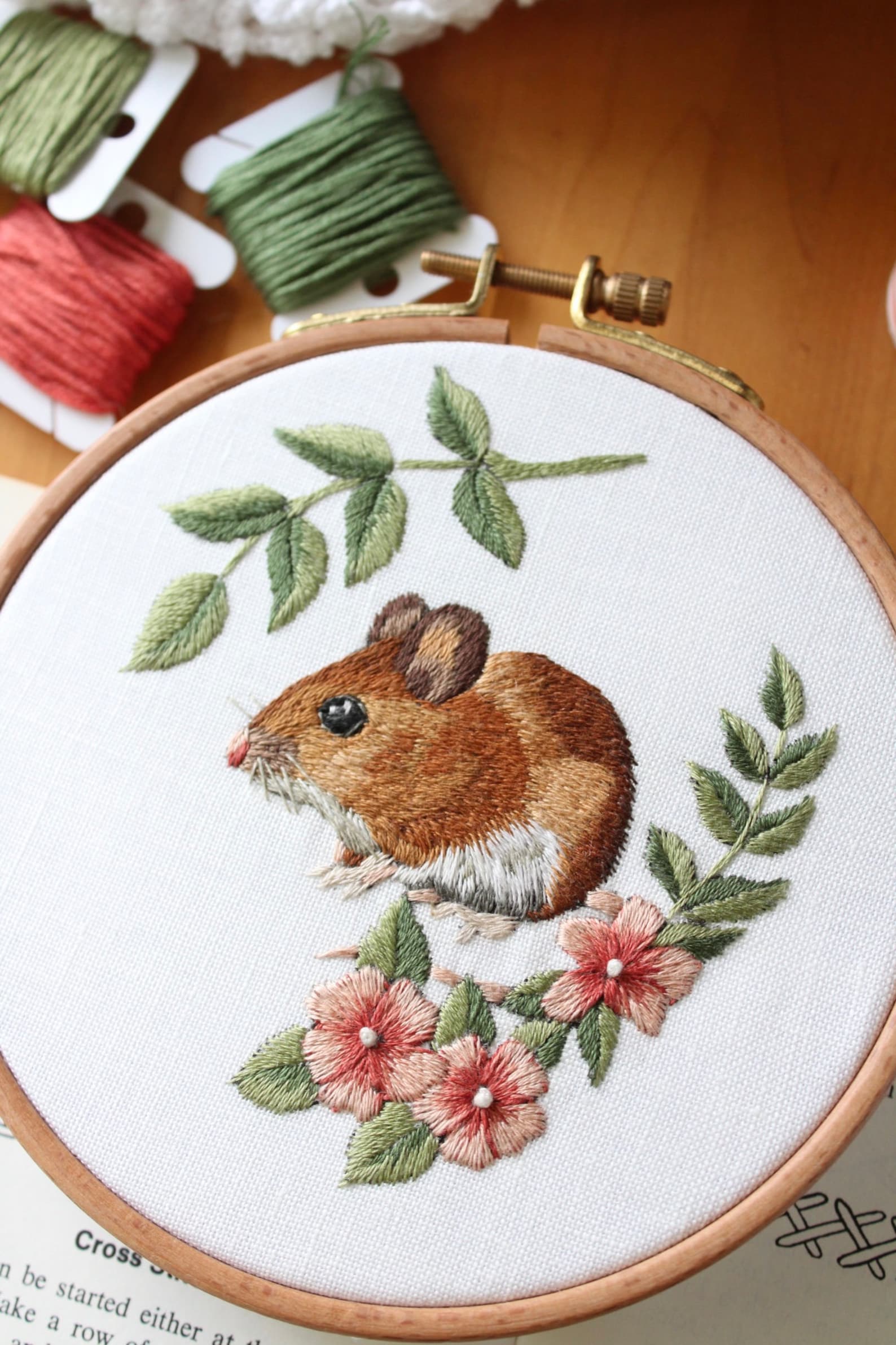 Mouse Thread Painting Kit Needle Painting Hand Embroidery - Etsy