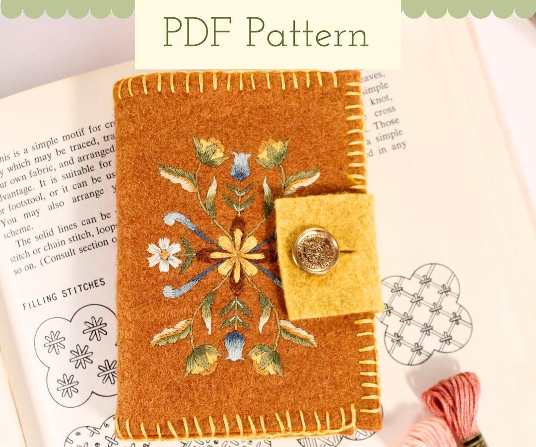 Felt Needle Book Pattern PDF – Travel Sewing Organizer – Handmade ...