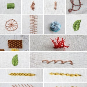 30 Hand Embroidery Stitches Guide Printable PDF - Etsy