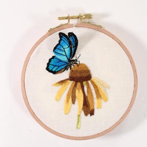 3D Butterfly Thread Painting Embroidery Pattern, Insect Stumpwork ...
