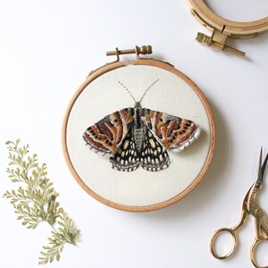 3D Moth Embroidery Pattern, Stumpwork Embroidery Pattern, Bug ...