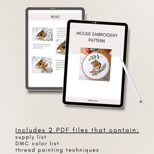 Mouse Thread Painting Embroidery Pattern Needle Painting - Etsy