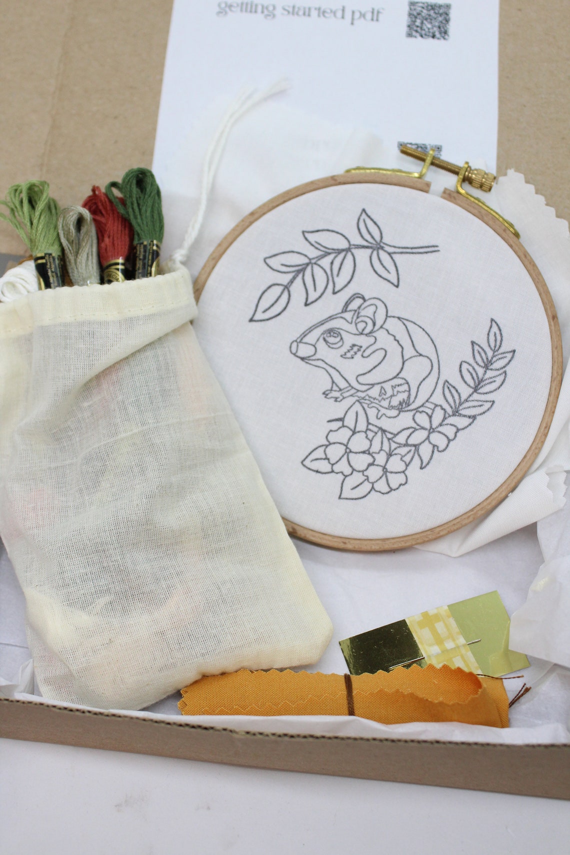 Mouse Thread Painting Kit Needle Painting Hand Embroidery - Etsy