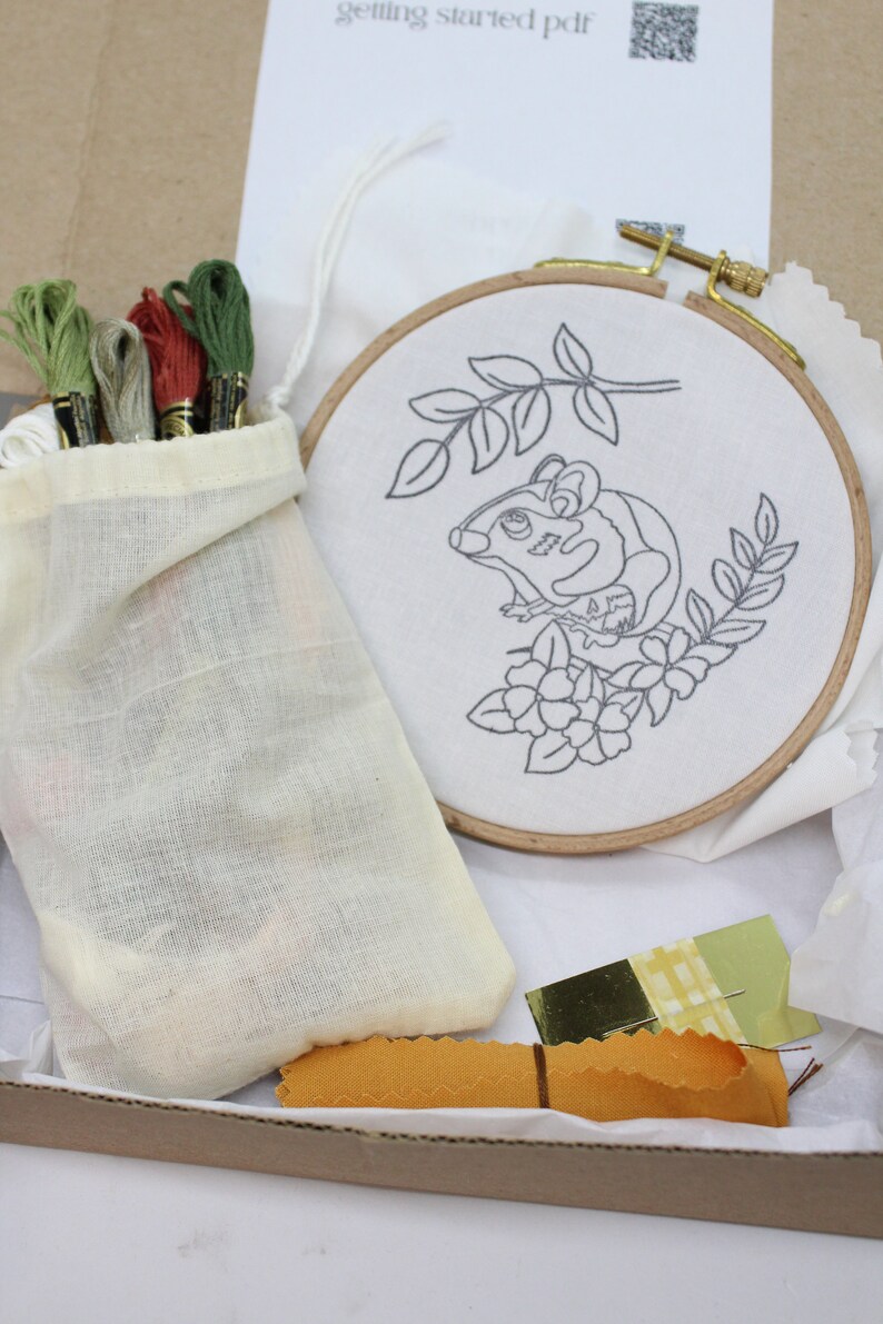 Mouse Thread Painting Kit Needle Painting Hand Embroidery - Etsy