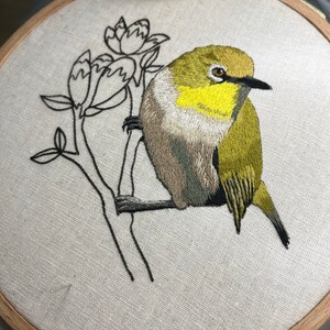 Bird Hand Embroidery Pattern, Thread Painting PDF - Etsy