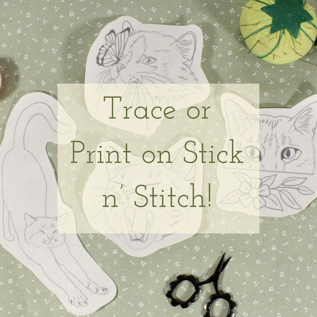 Cat Embroidery Designs - Printable PDF - Etsy