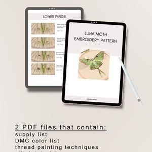 Luna Moth Embroidery Pattern, Stumpwork Embroidery Pattern, 3D Insect ...