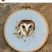 Barn Owl Embroidery Pattern, Thread Painting Pattern, Needle Painting Pattern, Bird Hand ...