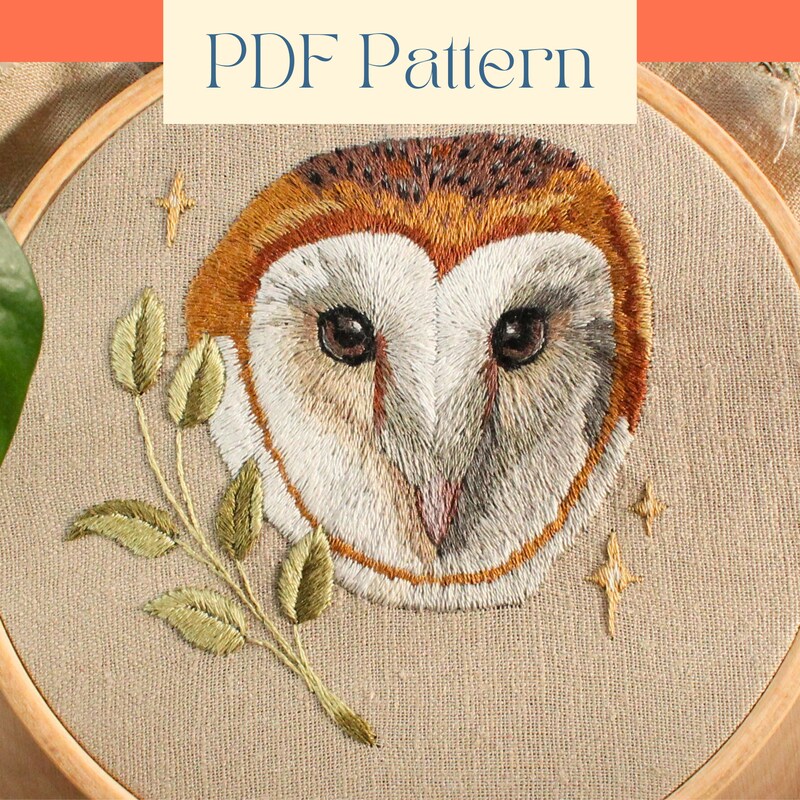 Owl Embroidery - Etsy