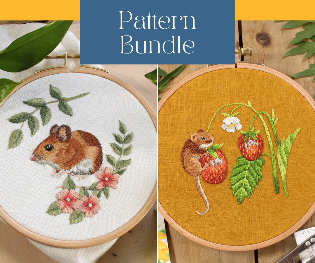 Mouse Thread Painting Embroidery Pattern Needle Painting - Etsy