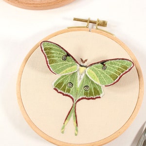 Luna Moth Embroidery Pattern, Stumpwork Embroidery Pattern, 3D Insect ...