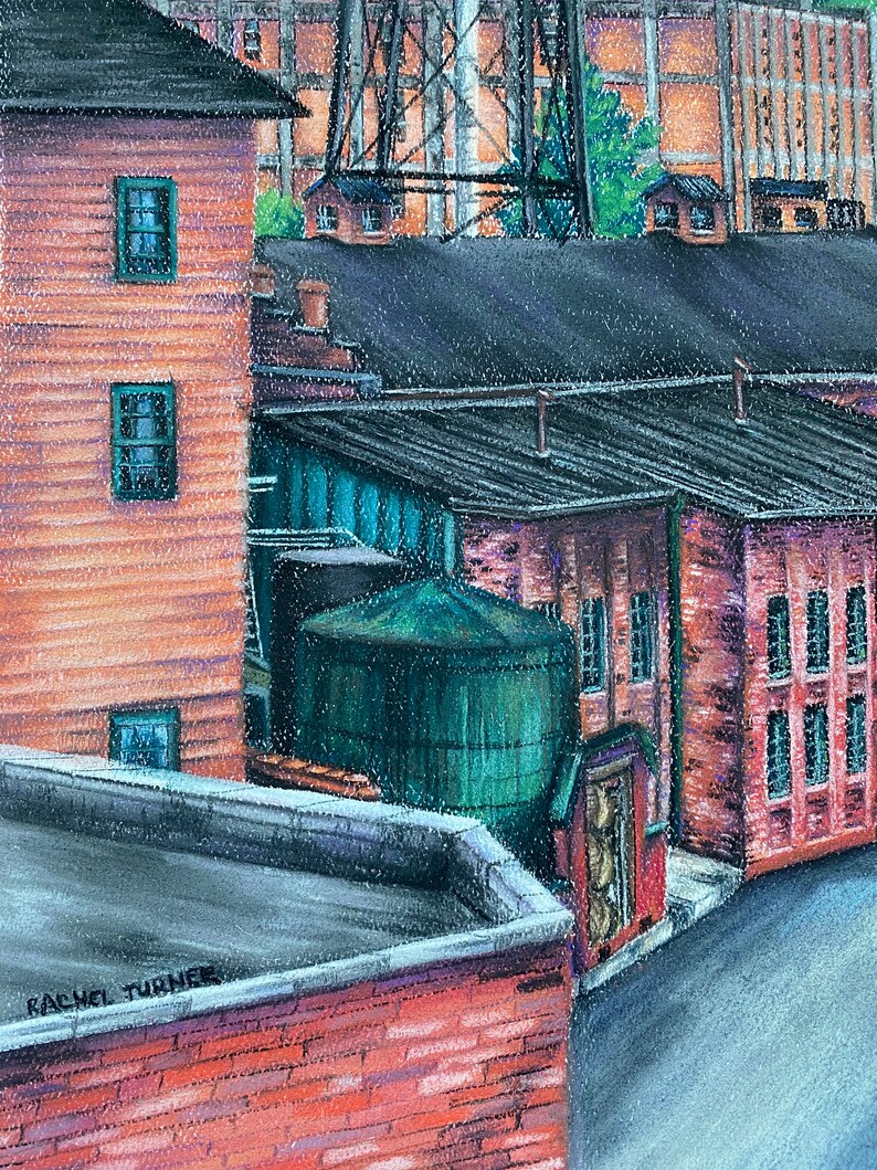 Buffalo Trace Distillery Chalk Pastel Fine Art Print Pappy | Etsy