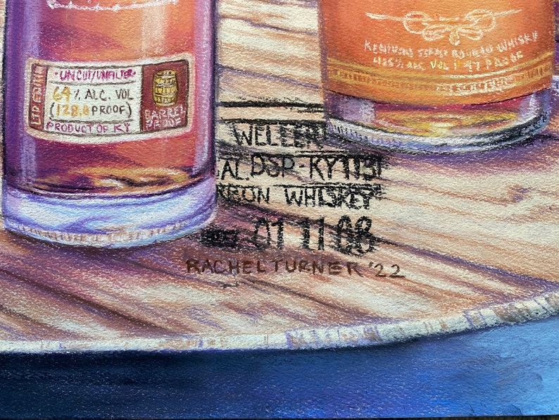 Weller Series Bourbon Chalk Pastel Fine Art Print - Etsy