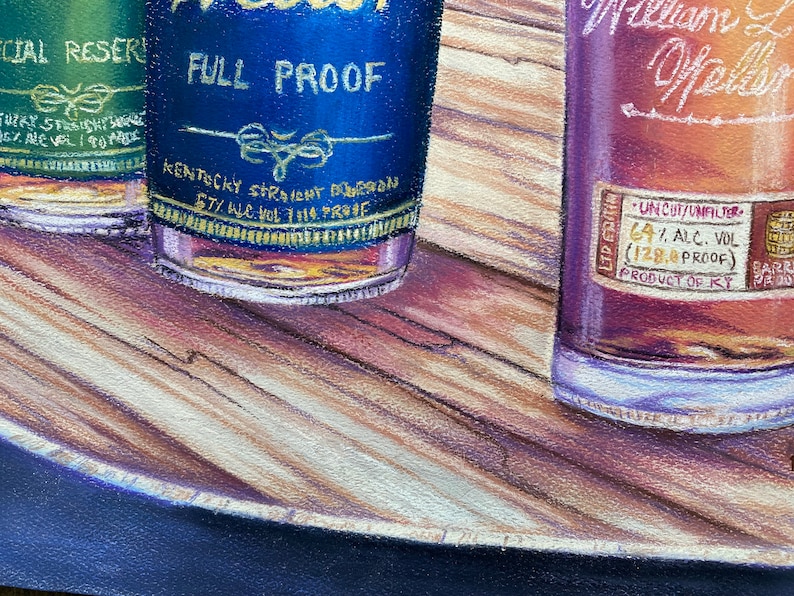 Weller Series Bourbon Chalk Pastel Fine Art Print - Etsy