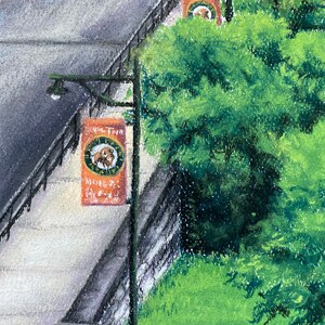 Buffalo Trace Distillery Chalk Pastel Fine Art Print; Pappy Kentucky ...