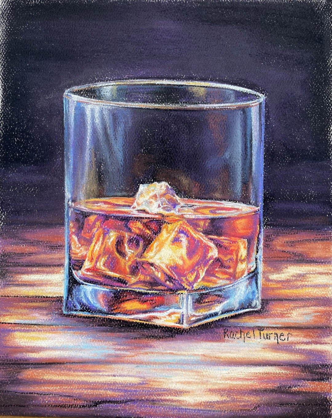 On the Rocks Bourbon Cocktail Fine Art Print - Etsy
