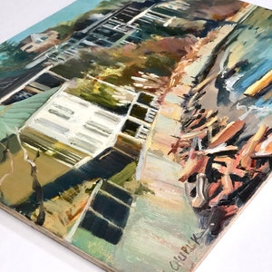 Victoria BC art original oil painting 8x10 oil on panel | Etsy