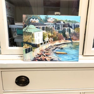 Victoria BC art original oil painting 8x10 oil on panel | Etsy
