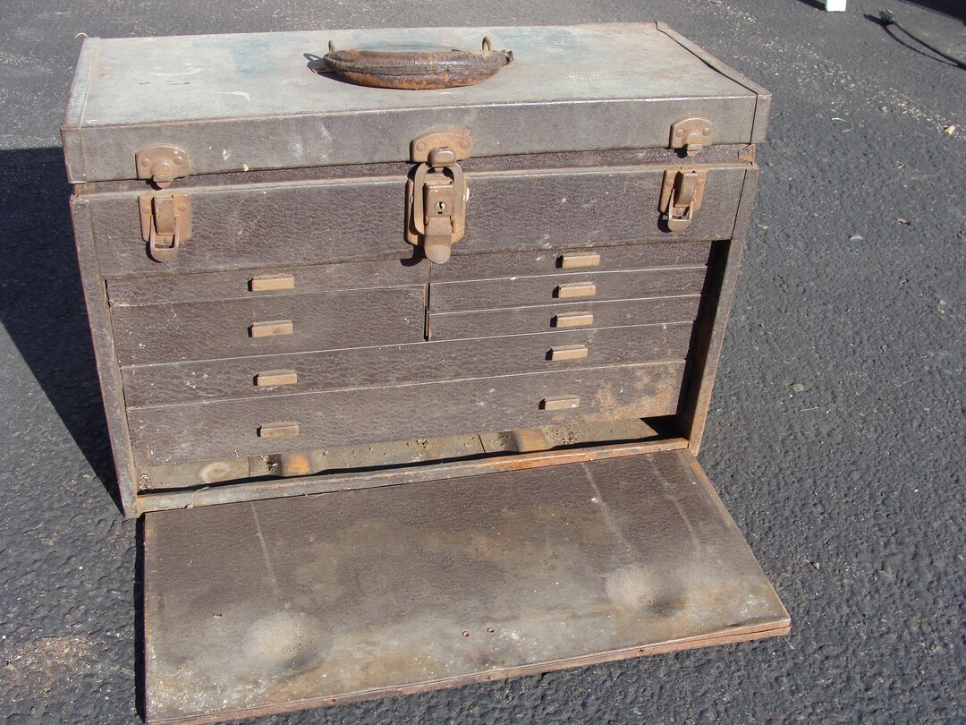 1930's Boeing Marked Kennedy Machinist Tool Box, Original Owner Named ...