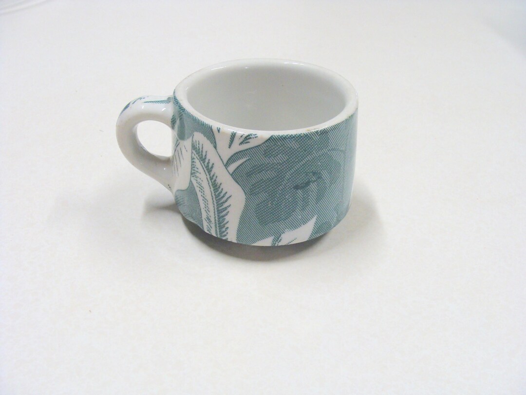 Old TEPCO Green Banana Leaf Coffee Cup - Etsy
